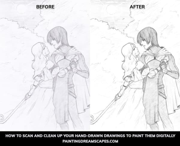 How to scan your drawings to put them on your computer and paint them ...